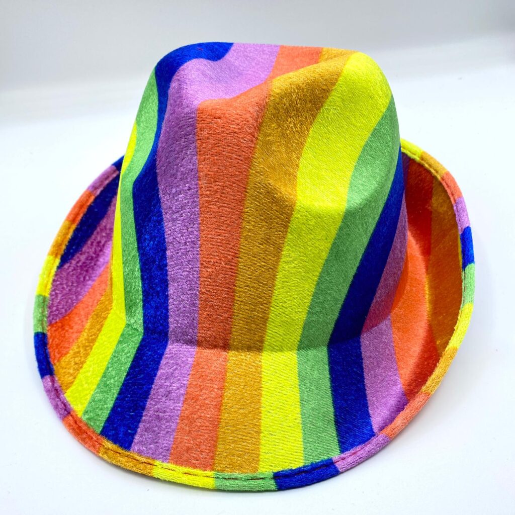 RAINBOW PRINT Trilby Hat – Teeny Tiny Teignmouth Company
